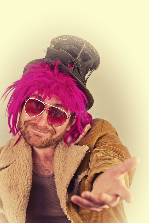 Bearded Lunatic stock image. Image of smiling, homeless - 50584693