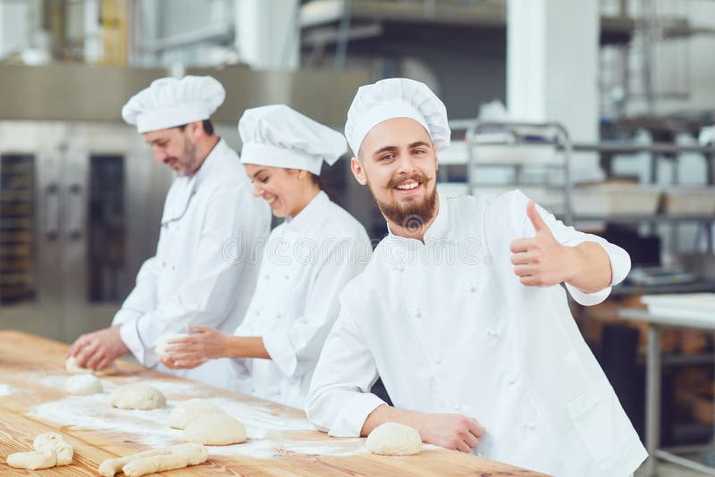 Bearded Male Baker at the Bakery. Stock Photo - Image of indoors ...