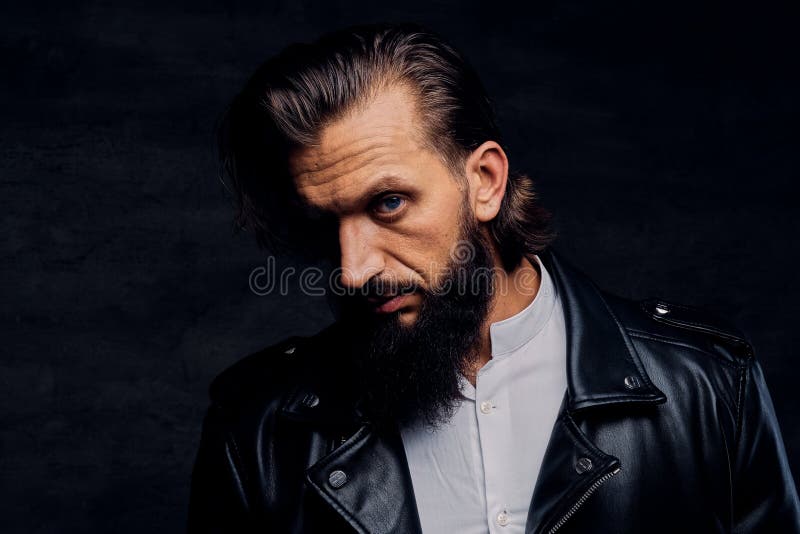 Bearded Male with Wild Look. Stock Photo - Image of masculinity ...