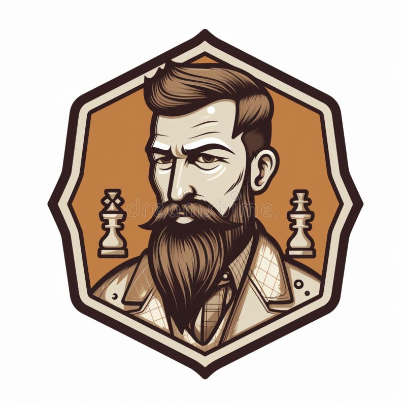 Bearded man stock illustration. Illustration of hair - 277535853