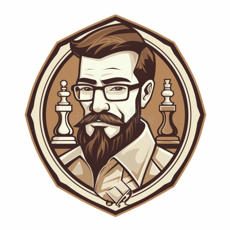 Bearded man stock illustration. Illustration of portrait - 277535867