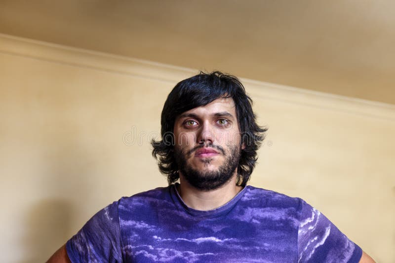 Bearded man stock photo. Image of house, people, scruffy - 269324732