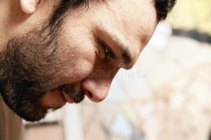 Bearded man face stock image. Image of person, beard - 22695777