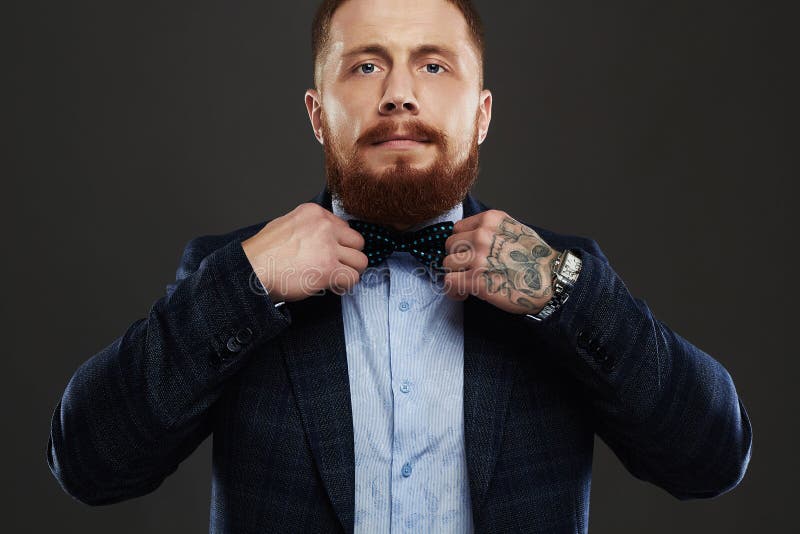 Bearded Man.handsome Man in Hat and Beard Stock Image - Image of face ...