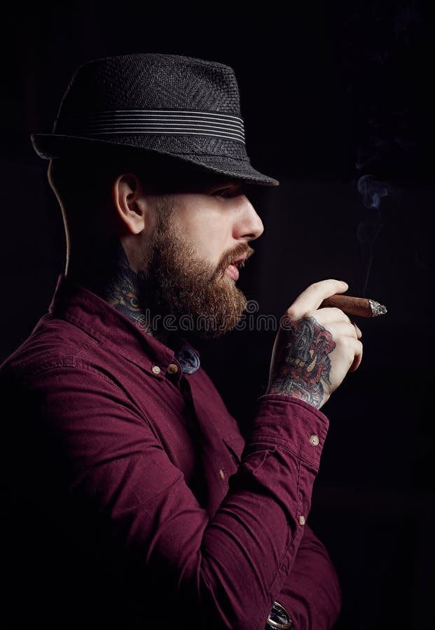 Bearded man in studio stock image. Image of cool, bearded - 109662975