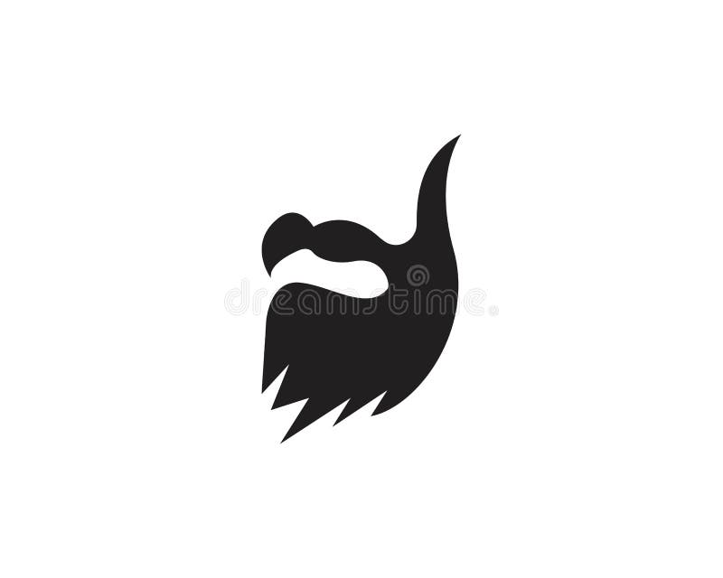 Bearded Man Logo Silhouette Stock Vector - Illustration of silhouette ...