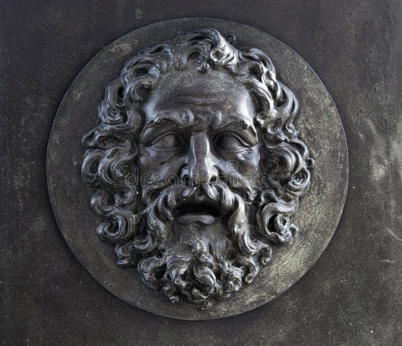 Bearded Man Relief stock photo. Image of open, hard, brow - 4417238