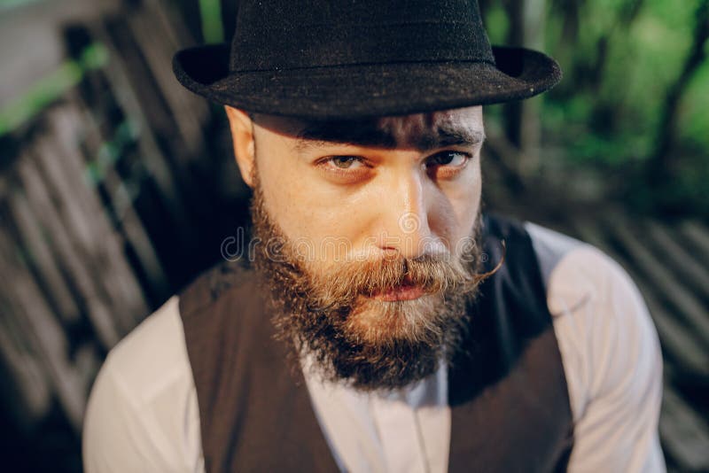 Bearded man stock image. Image of casual, caucasian, handsome - 54831611