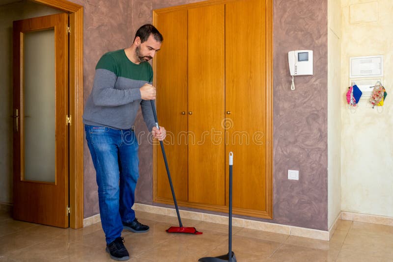 Black Man Sweeping Floor Stock Photos - Free & Royalty-Free Stock ...