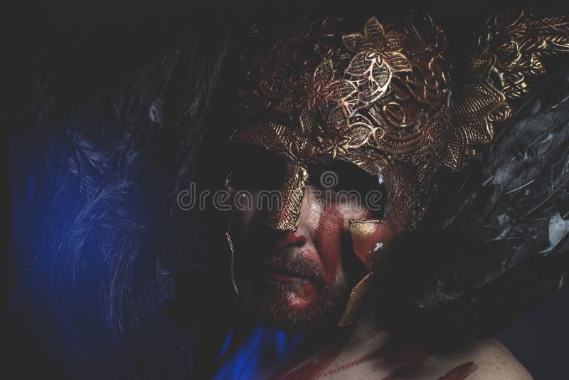 Bearded Man Warrior with Metal Helmet and Shield, Wild Viking Stock ...