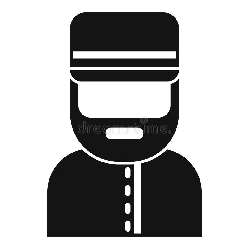 Bearded Migrants Officer Wearing Uniform at Border Control Stock Vector ...