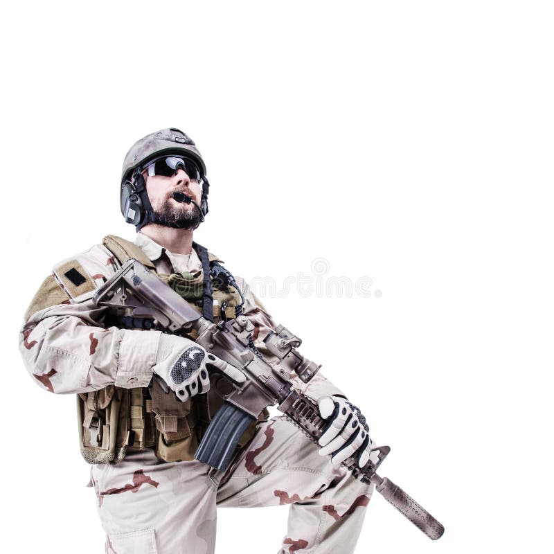 Bearded Special Warfare Operator Stock Image - Image of nato, marine ...