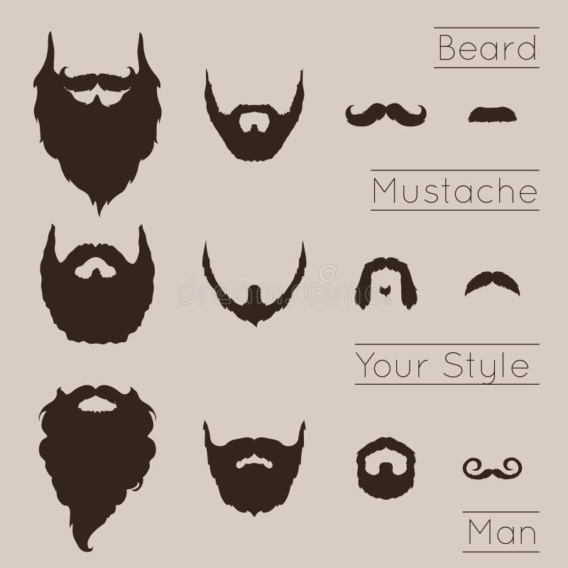 Beards Hair Hipster Stock Illustrations – 659 Beards Hair Hipster Stock ...