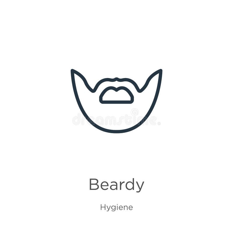 Beardy Icon. Trendy Beardy Logo Concept on White Background from Stock ...