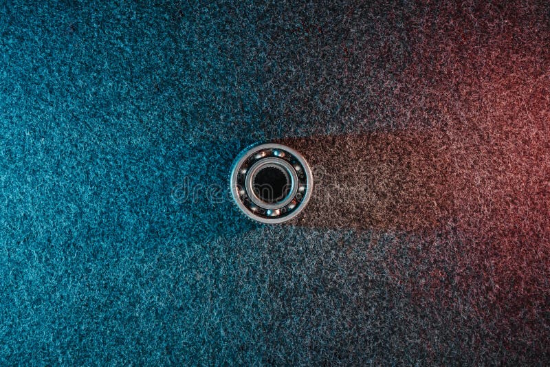 Bearing on a Dark Background Top View, Flat Design Stock Image - Image ...