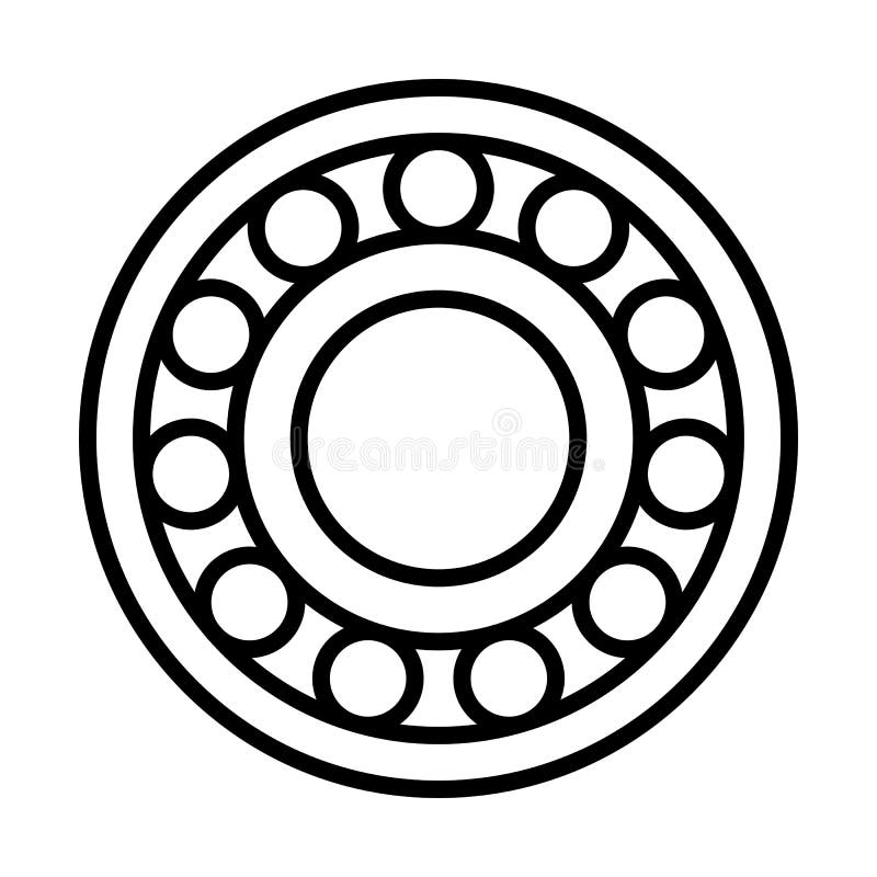 Bearing Icon stock vector. Illustration of mechanism - 247601956