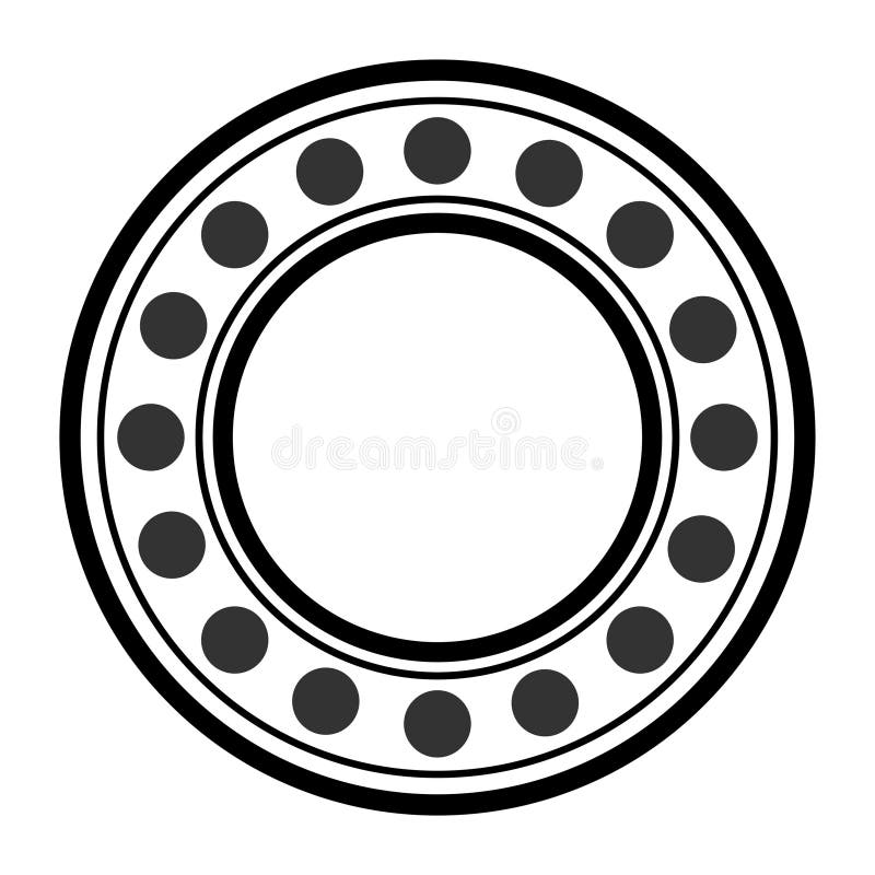 Bearing Icon Cartoon Vector. Car Spare Stock Vector - Illustration of ...