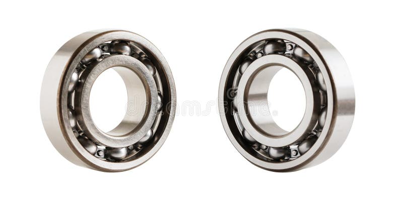 Bearing Isolated on White Background, Mechanical Engine Component Stock ...