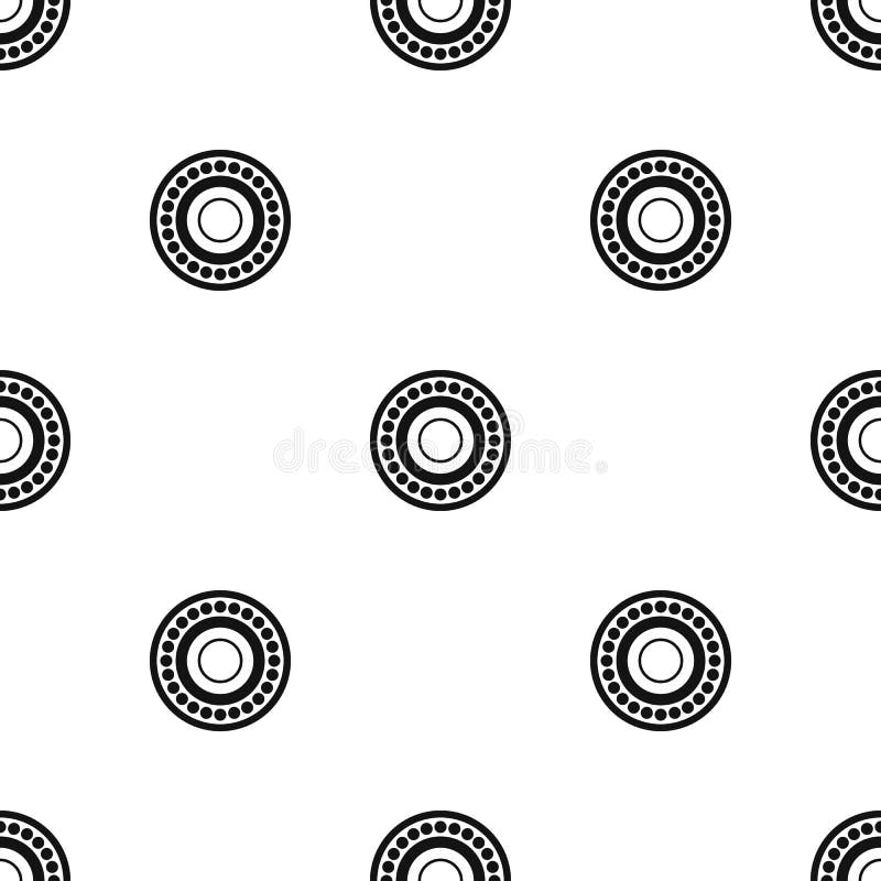 Bearing Pattern Seamless Black Stock Vector - Illustration of pressure ...