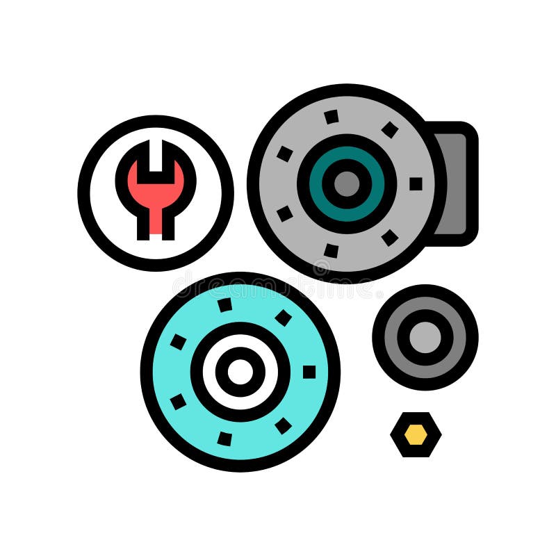 Bearing Replacement Color Icon Vector Isolated Illustration Stock ...