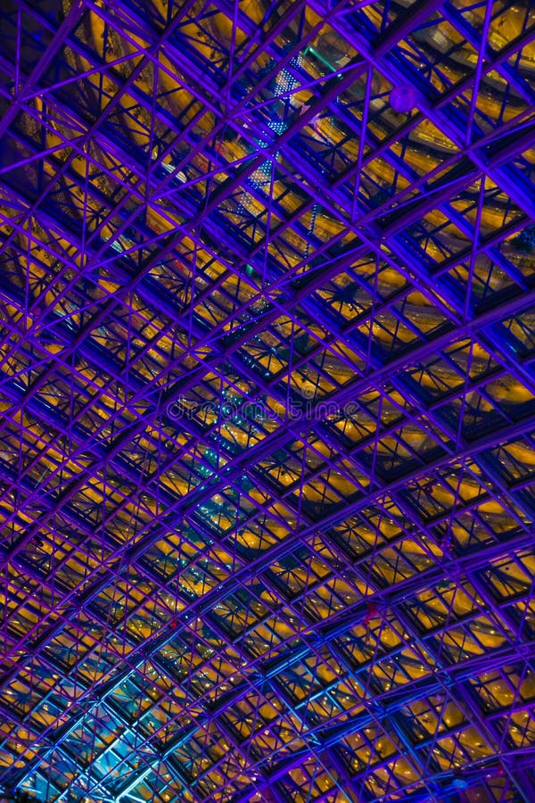 Bearing Steel Skeleton of the Roof Stock Photo - Image of design ...