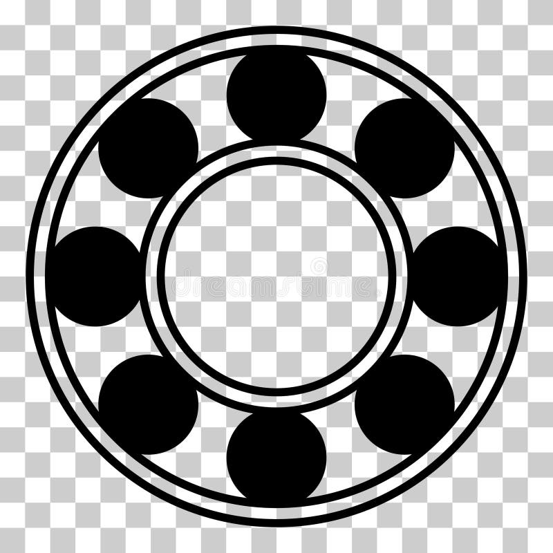 Bearing Wheel Icon, Rolling Ball Sign, Flat Web Design Vector ...