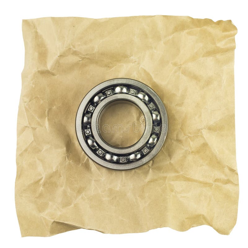 Bearing on wrapping paper stock photo. Image of packing - 91285266