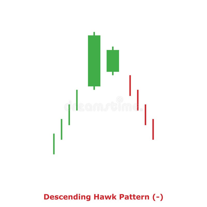 Descending Hawk Pattern (-) Green & Red - Square Stock Vector ...