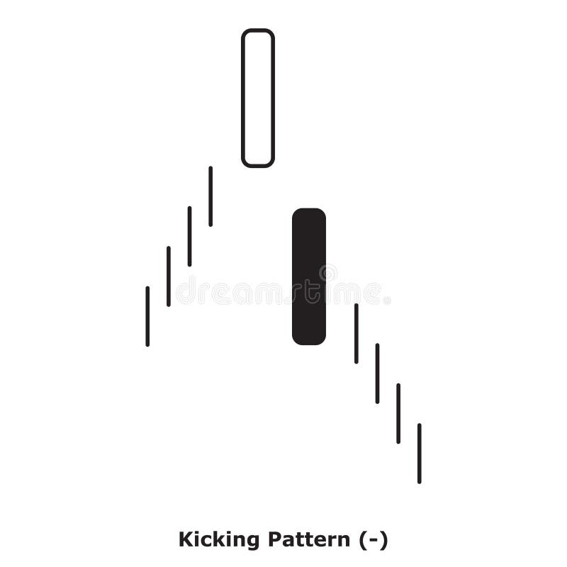 Kicking Pattern (-) White & Black - Round Stock Vector - Illustration ...