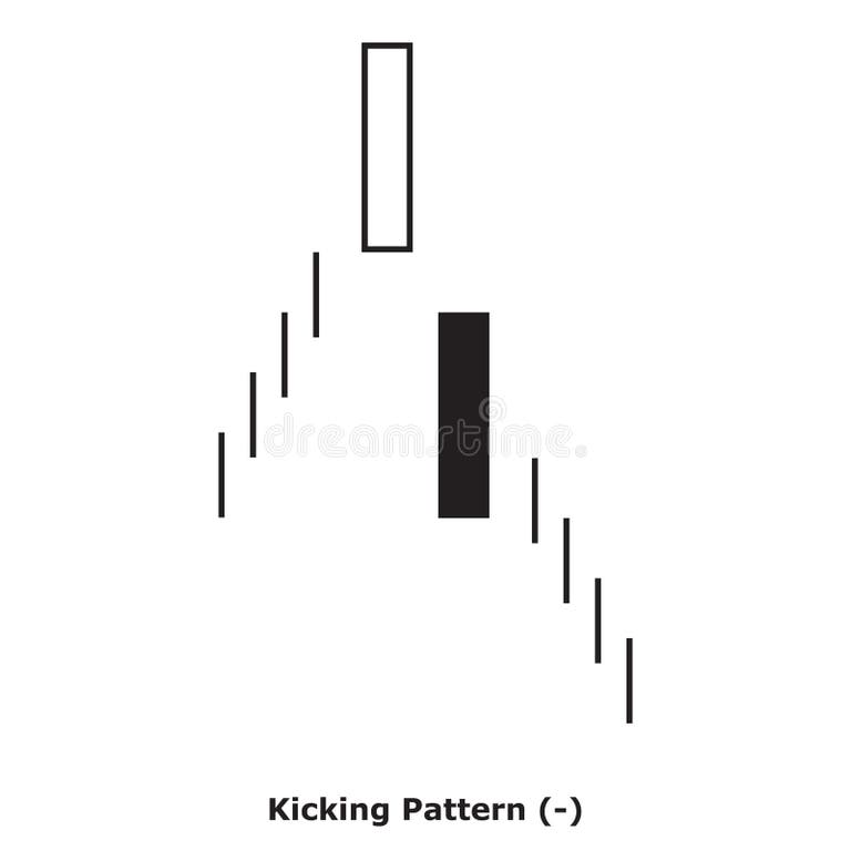 Kicking Pattern (-) White & Black - Square Stock Vector - Illustration ...