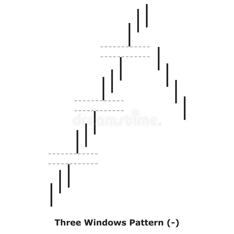 Three Windows Pattern (-) White & Black - Square Stock Vector ...