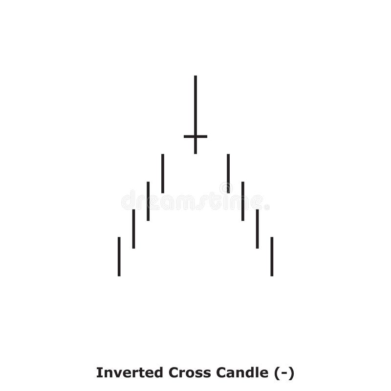 Inverted Cross Candle (-) White & Black - Square Stock Vector ...