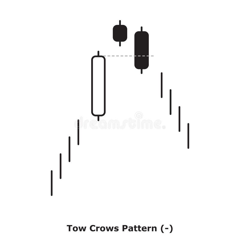Tow Crows Pattern (-) White & Black - Round Stock Vector - Illustration ...
