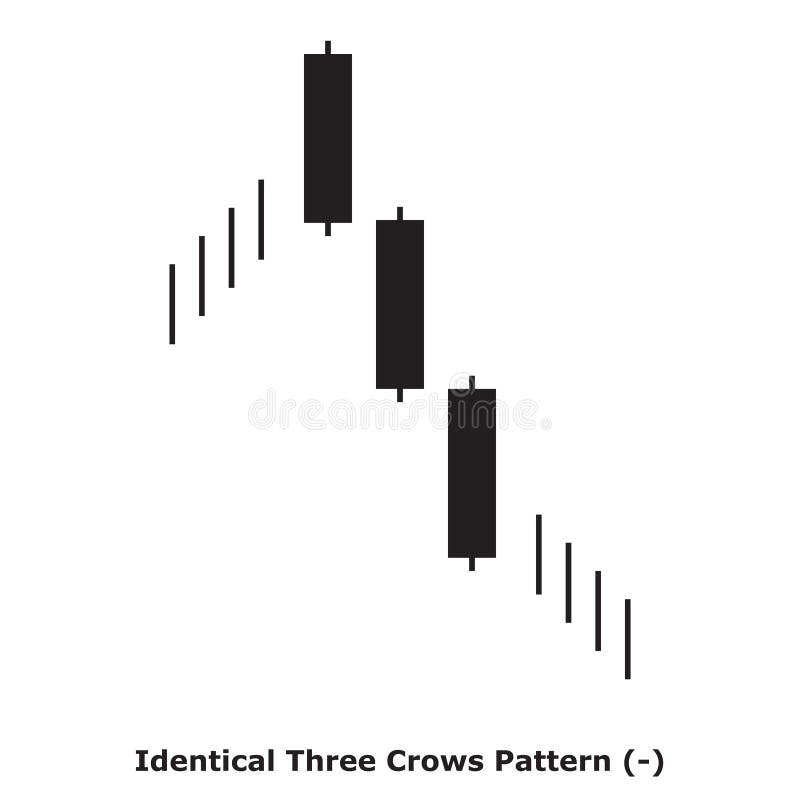 Identical Three Crows Pattern (-) White & Black - Square Stock Vector ...