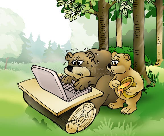 Working Bear Stock Illustrations – 683 Working Bear Stock Illustrations ...