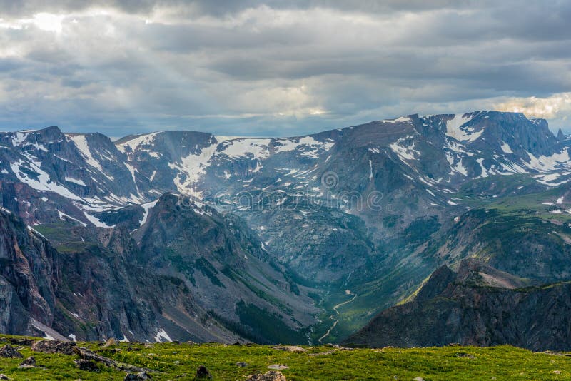 Beartooth Highway in Montana Stock Photo - Image of canyon, golden ...