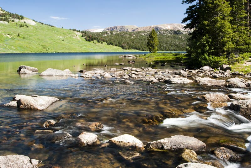 Beartooth Lake stock photo. Image of lake, shoshone, peaks - 10866292