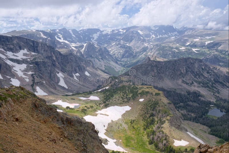 Beartooth Mountains Alpine Fishing Stream Stock Photo - Image of flora ...