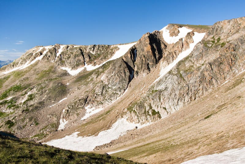 Beartooth Pass stock image. Image of snow, plateau, landscape - 10866277
