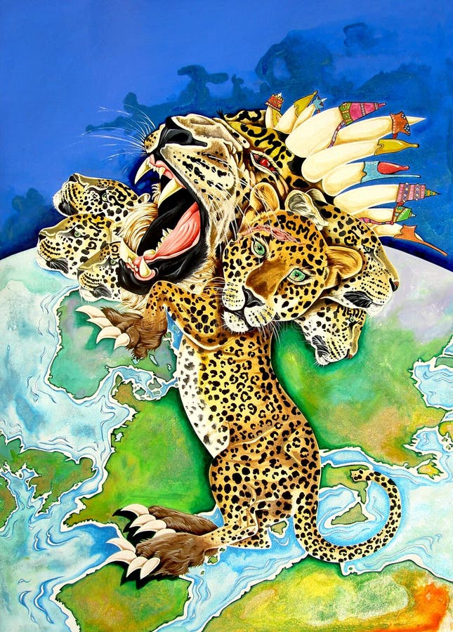 Beast Out Sea Book Revelation Stock Illustrations – 1 Beast Out Sea ...