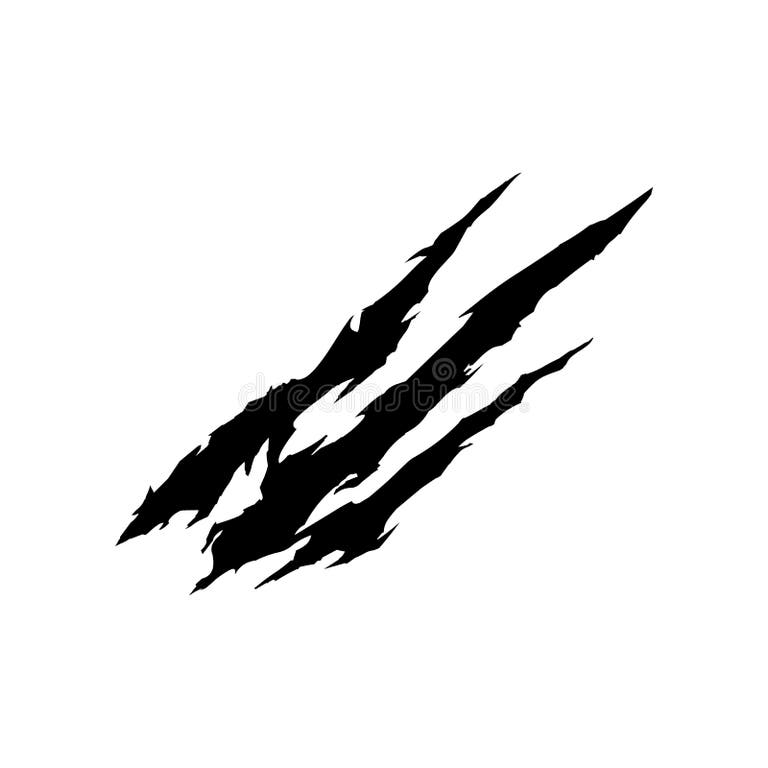 Beast Attack Claw Scratch Icon Stock Vector - Illustration of beast ...