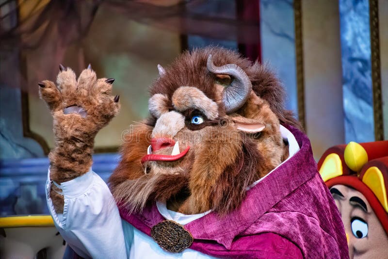 Beast from the Beauty and the Beast Show Editorial Stock Image - Image ...