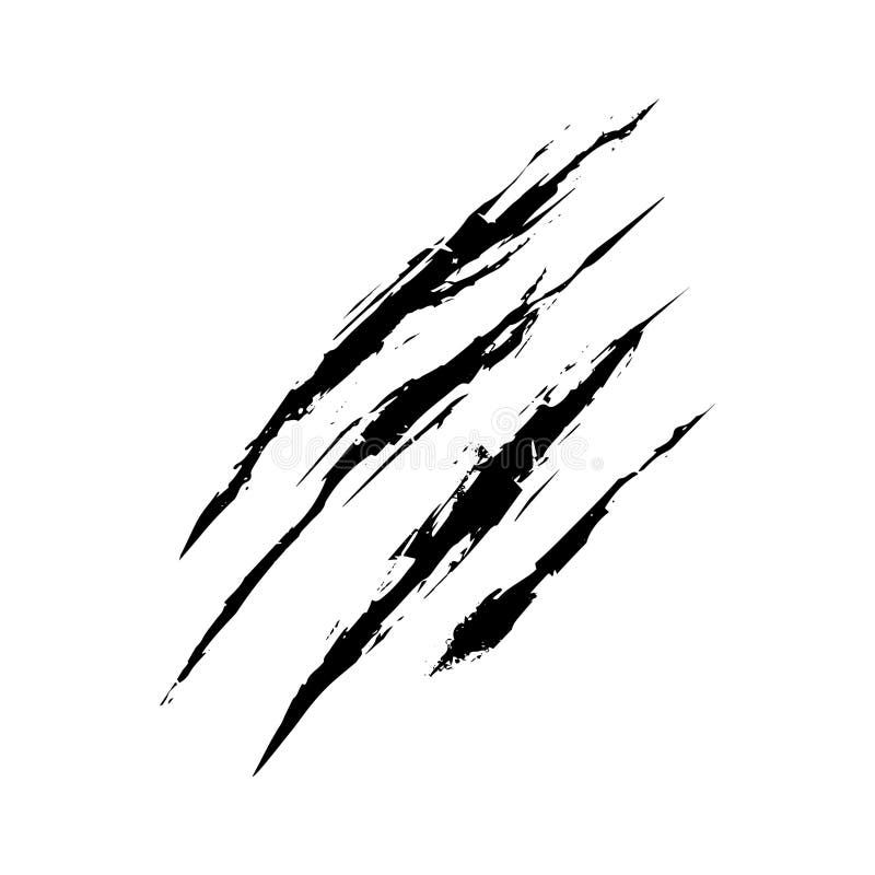 Beast Claws Scratches Vector Isolated Stock Vector - Illustration of ...
