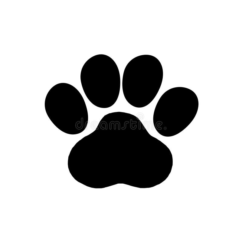 Beast Footprint Icon on White Background Vector Stock Vector ...