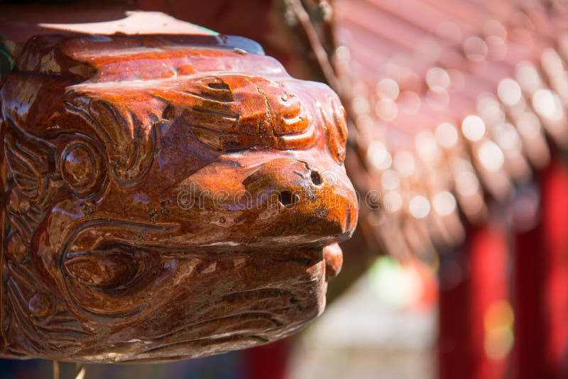 Beast temple sculpture stock image. Image of phoenix - 46675221