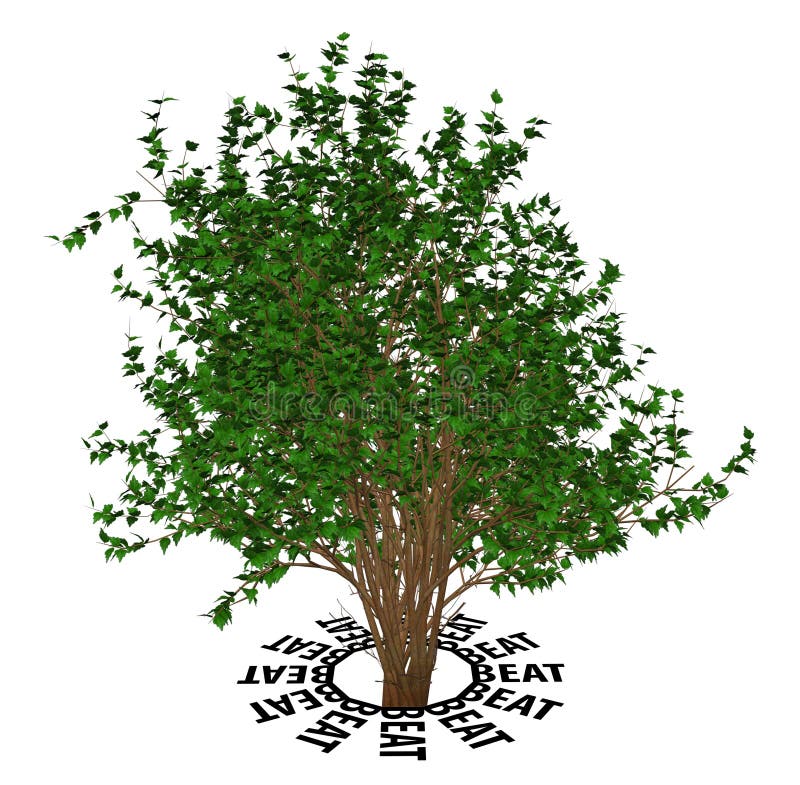 Beat Around the Bush Idiom Illustration Stock Image - Illustration of ...