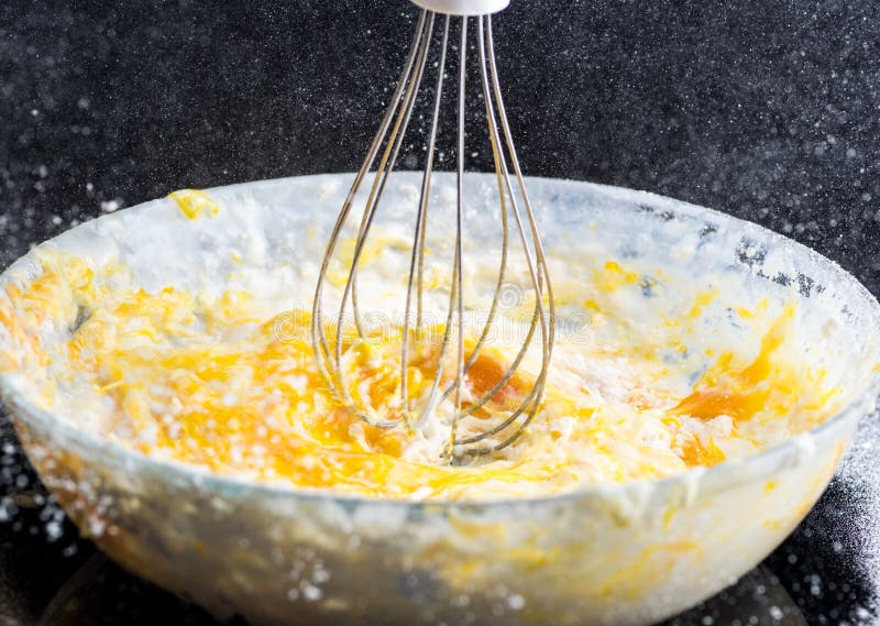 Beat the Batter with a Mixer, Spray and Flour Fly Stock Photo - Image ...