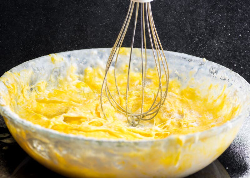 Beat the Batter with a Mixer, Spray and Flour Fly Stock Photo - Image ...