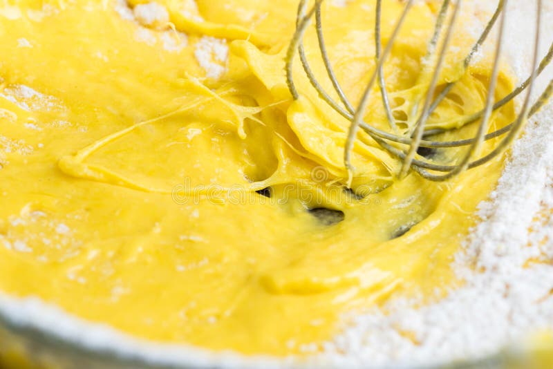 Beat the Batter with a Mixer, Spray and Flour Fly Stock Image - Image ...