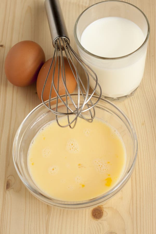 Beat the Eggs in a Glass Jar, Close-up of Eggs Stock Image - Image of ...
